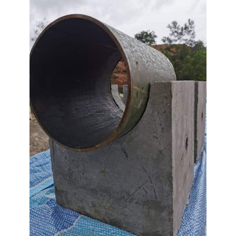 8 inch and 6 inch U Shape Concrete Block Pipeline Sleeper (8" & 6 ...