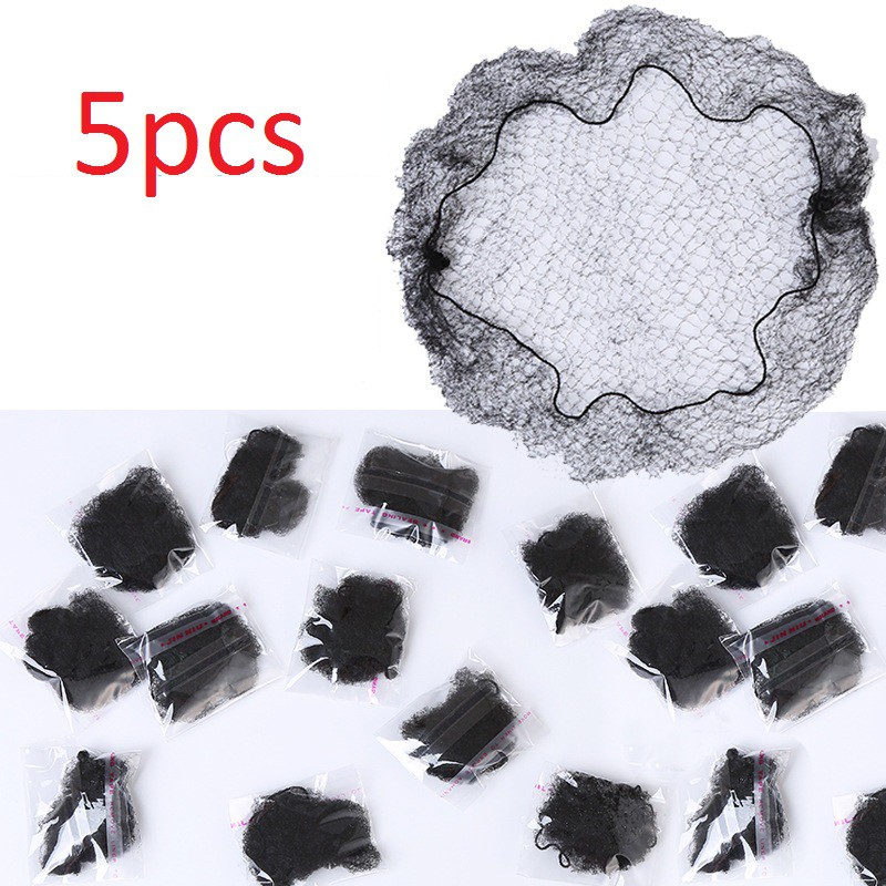 【𝗠'𝗦𝗜𝗔 𝗦𝗛𝗜𝗣 𝗢𝗨𝗧】5pcs Women Elastic Invisible Hair Net Mesh Hair Cover ...