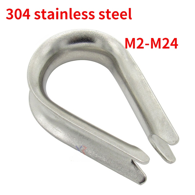 304 stainless steel wire rope ring protective sleeve triangle ring ...