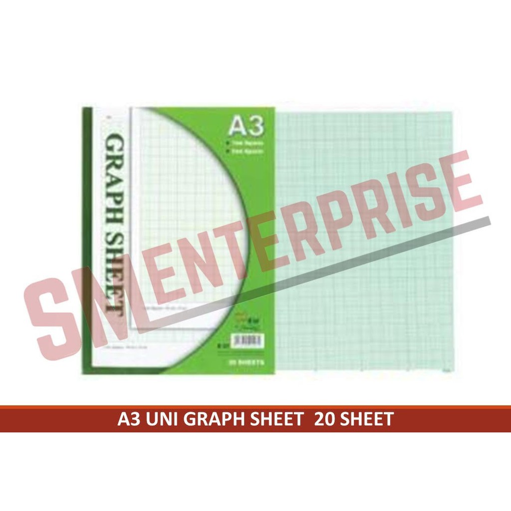 A3 Uni Graph Sheet (20sheet) | Shopee Malaysia