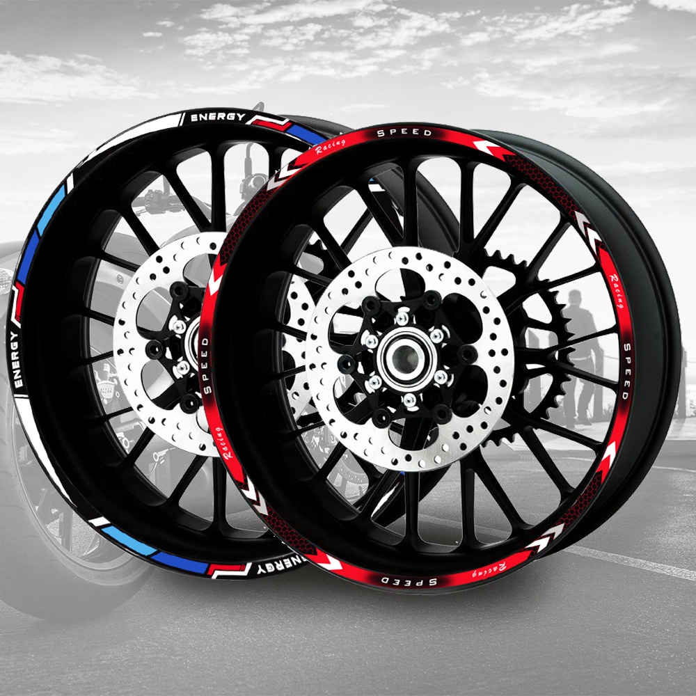 Reflective Motorcycle Wheel Strip Sticker Rim Hub Tape Tire Car Decal 