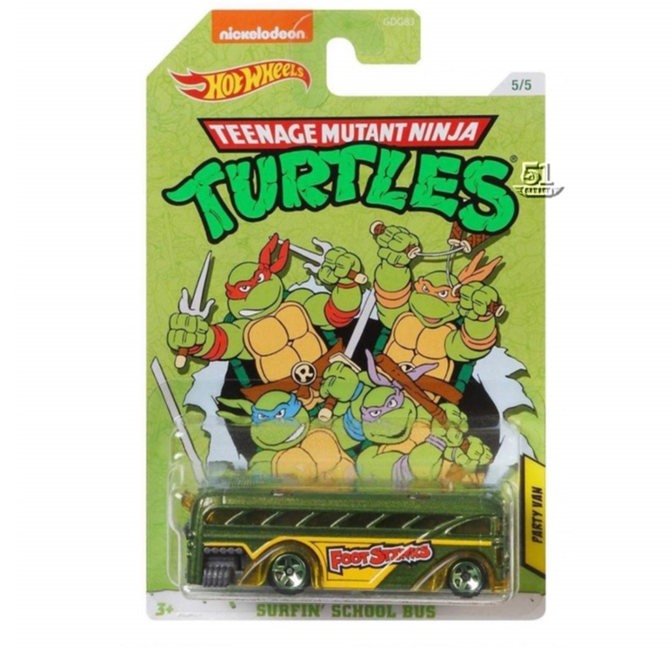 Hot Wheels Surfin School Bus 2020 Teenage Mutant Ninja Turtles TMNT ...