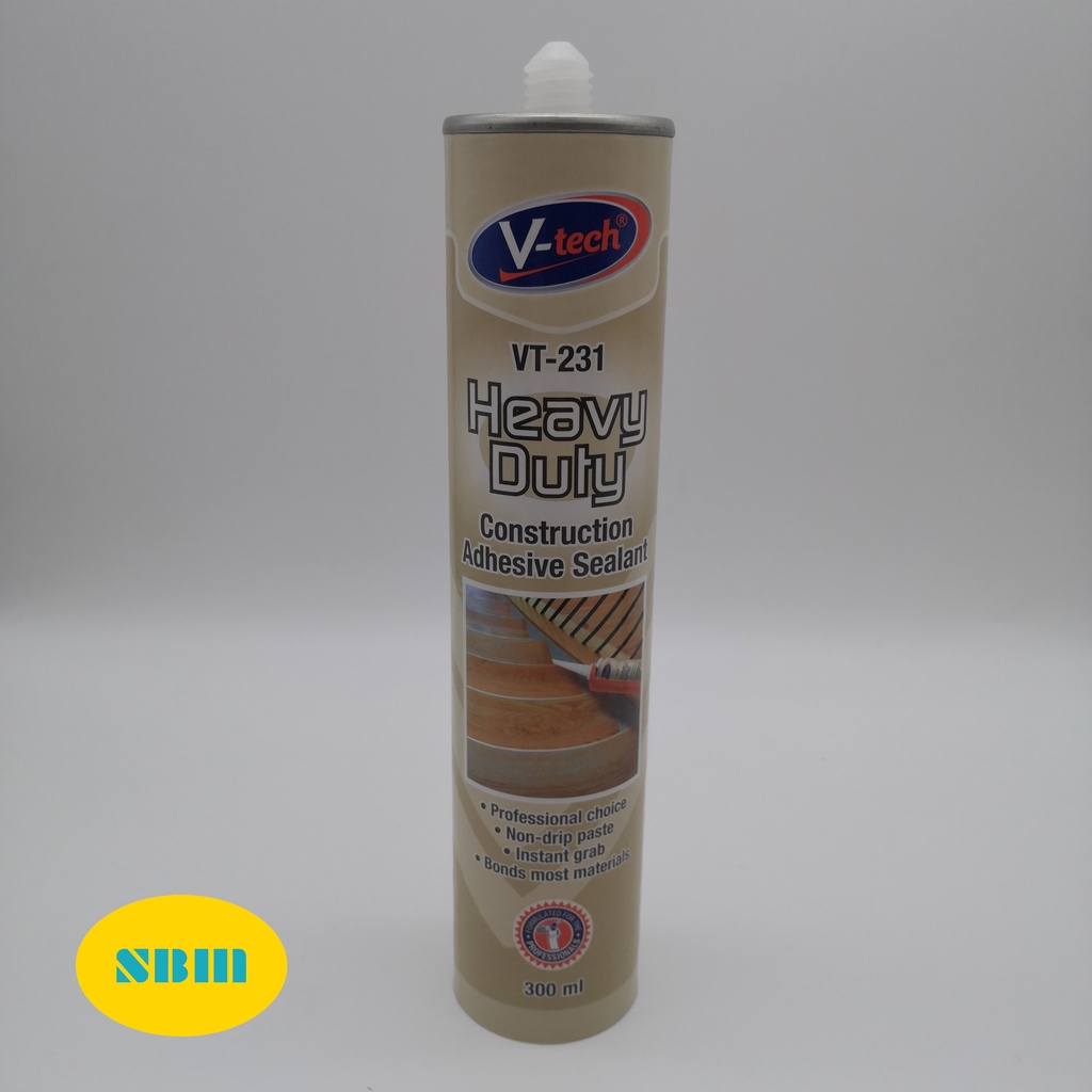 *READY STOCK* V-TECH CONSTRUCTION ADHESIVE SEALANT-WOOD COLOUR | Shopee ...