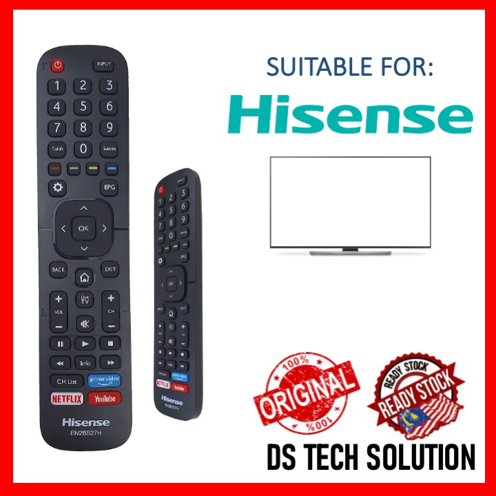 ORIGINAL HISENSE ANDROID TV REMOTE CONTROL [M'SIA STOCK] REPLACEMENT ...