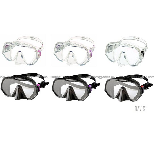 ATOMIC AQUATICS Frameless Diving Scuba Mask Wide View Ultra Clear ...