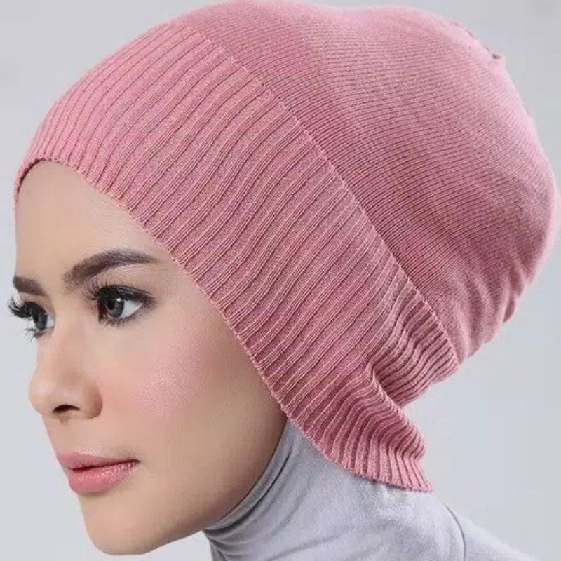 Anpus Knitted Ciput/ ANPUS Plain Inner Bandana Ciput (anti-dizziness ...