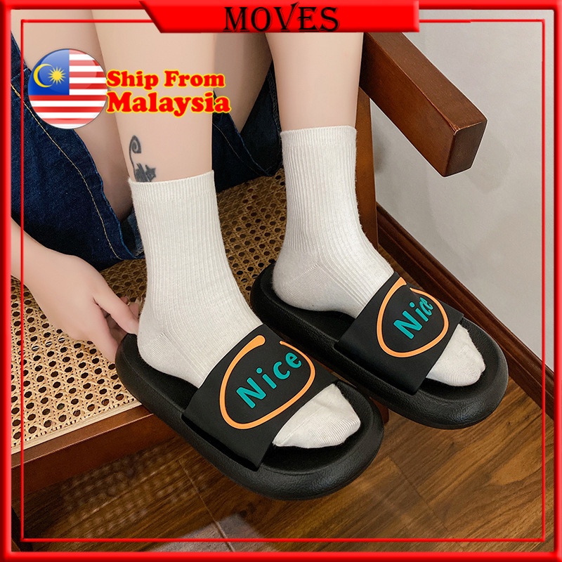 MOVES Anti-slip Slipper Couple Living Room Indoor Outdoor Women Slipar ...