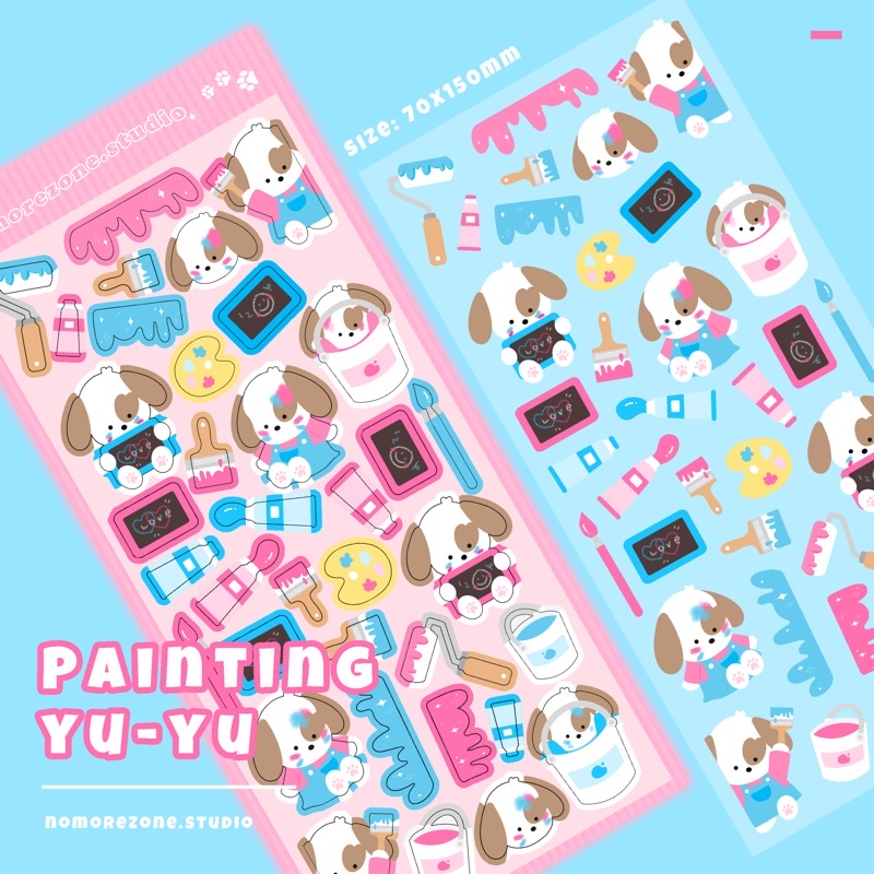 Painting Yu-Yu sticker by @nomorezone.studio | Shopee Malaysia