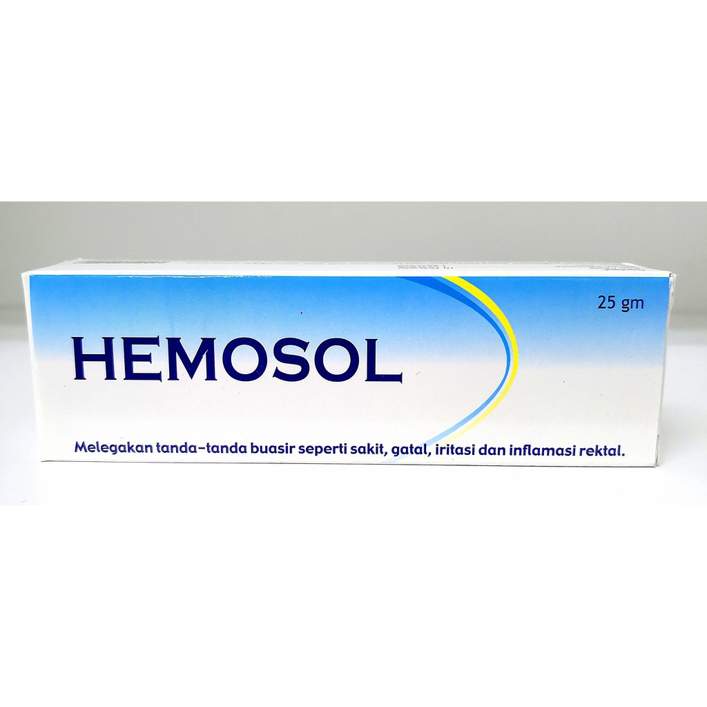 HEMOSOL OINTMENT 25G HEMORRHOIDS RELIEF / UBAT SAPU BUASIR (EXP:02/2028 ...