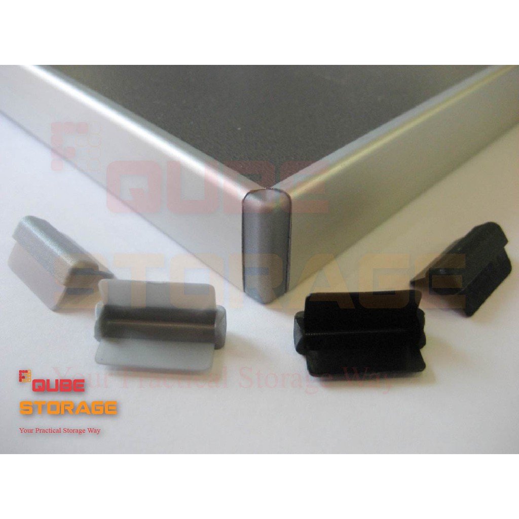 Plastic Door End Cap PVC Aluminium Edging Corner Joint 16mm / 19mm ...