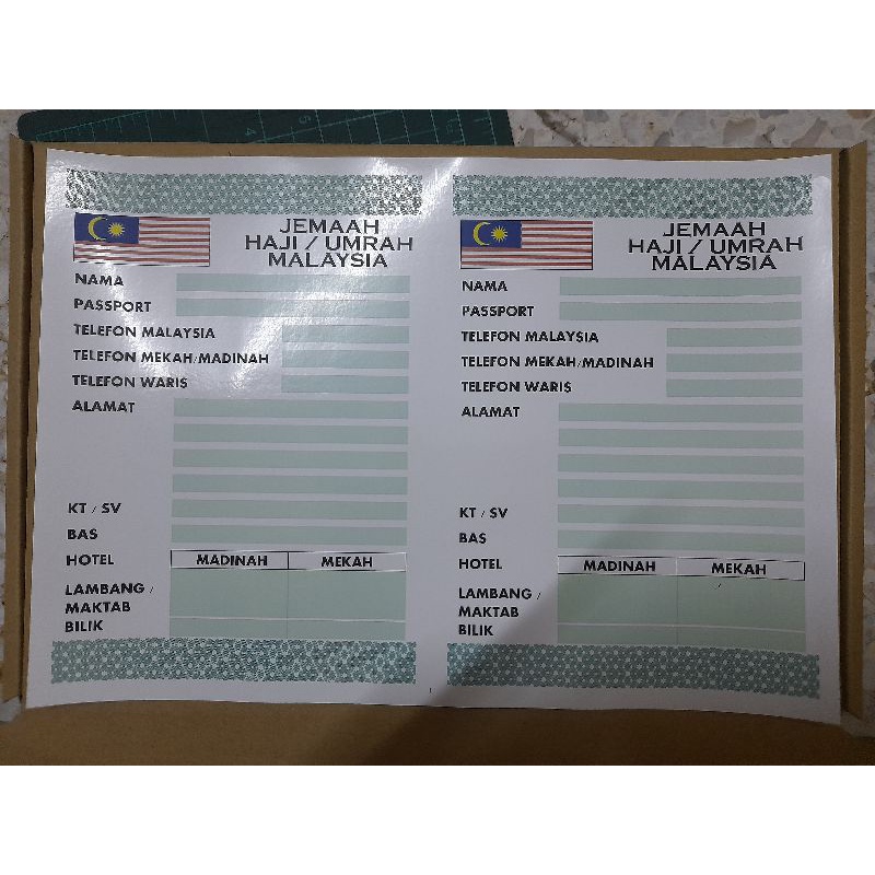 STICKER NAMA HAJI DAN UMRAH | Shopee Malaysia