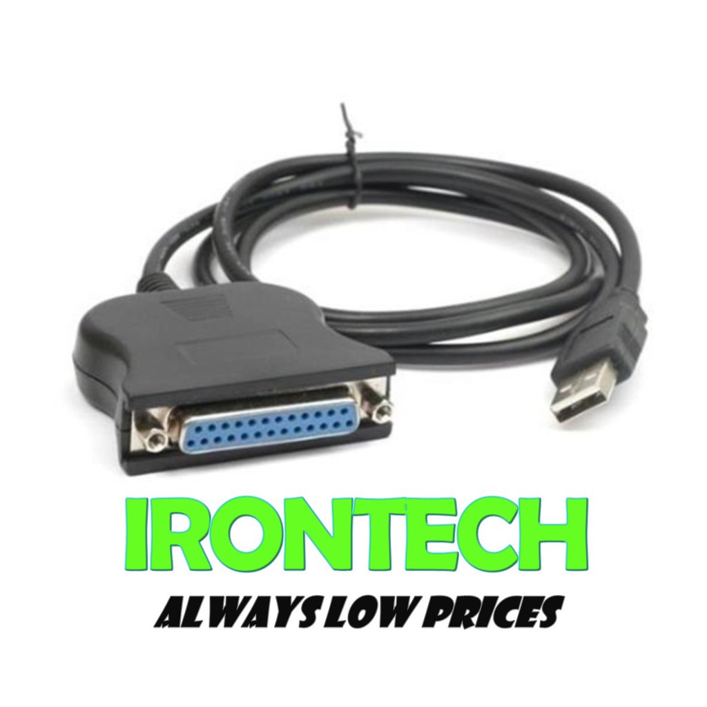 New USB to DB25 1284 Parallel 25 Pin Female Printer Cable Black ...