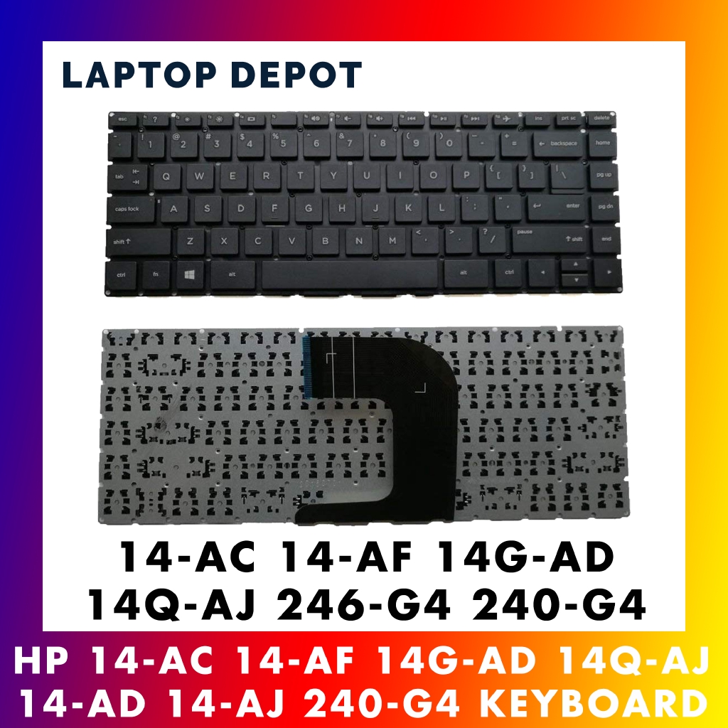 HP 14-AC 14-AF 14-AD 14-AJ Series US Keyboard | Shopee Malaysia