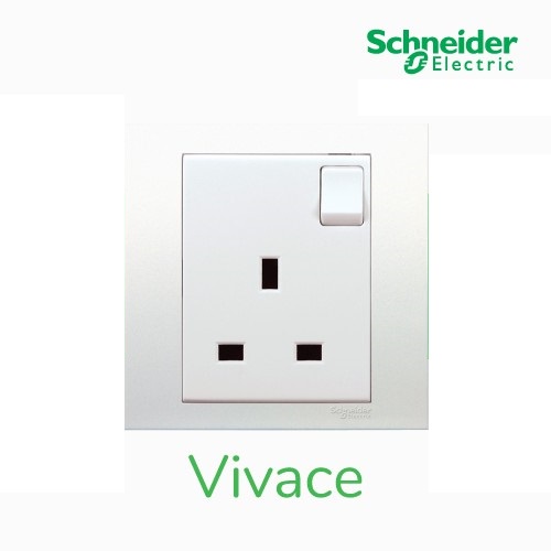 SCHNEIDER Vivace White Series Switches Socket (1G/2G/3G/4G/13A/15A ...