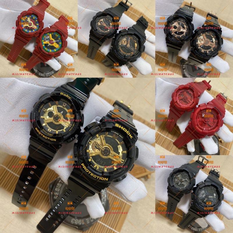 🔥GA110 Couple Set 🛒CRAZY SALE Jam Tangan Lelaki Wanita Perempuan Analog ...