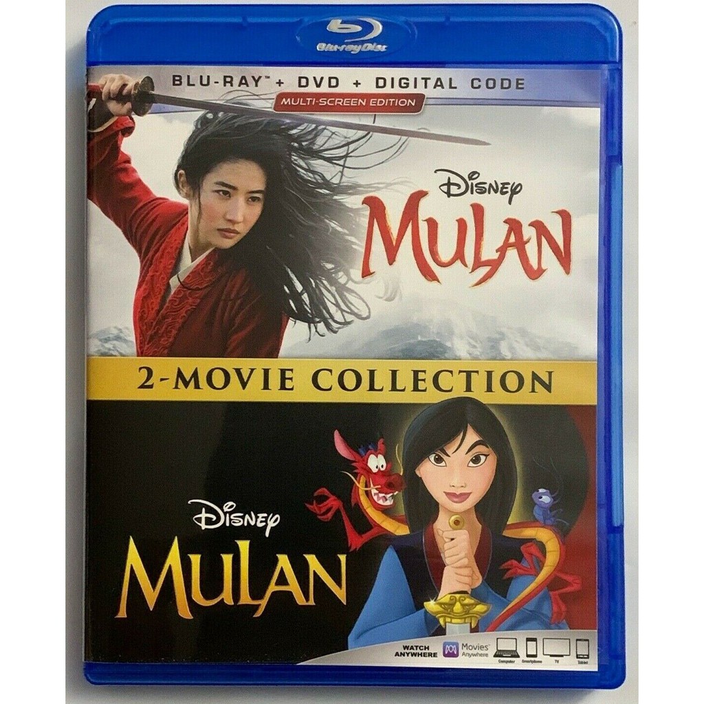 PRE ORDER DISNEY MULAN 2 MOVIE COLLECTION BLU RAY DVD 4 DISC SET LIVE ...