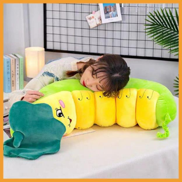 (Genuine Product) Super large, soft potato worm pillow teddy bear ...