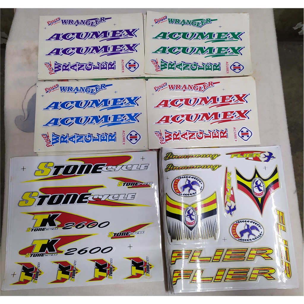 [Stock Lama]DIY Pelekat Basikal Bicycle Sticker Ready Stock Multi ...