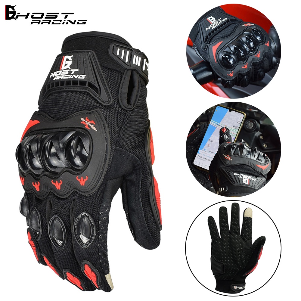 Original Ghost Racing Touch Screen Glove Motorcycle Motor Riding Glove ...