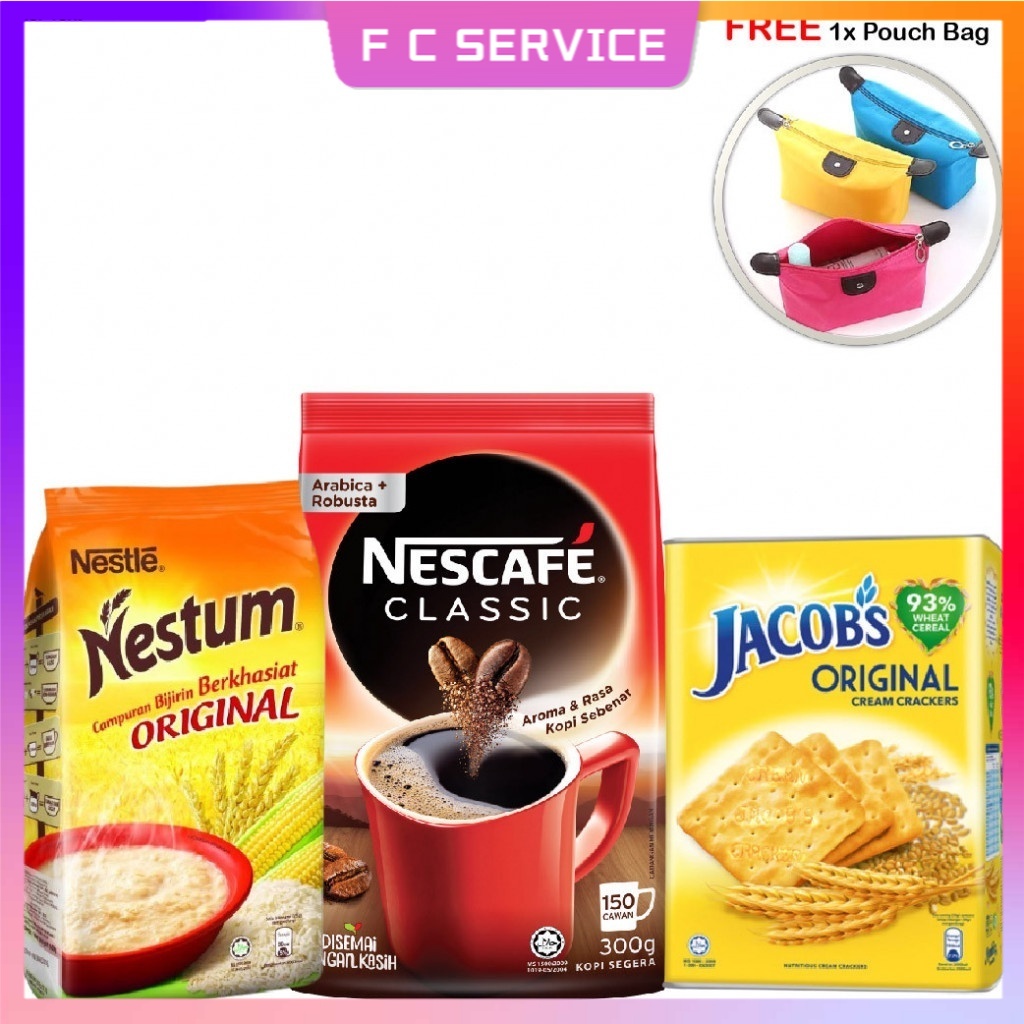 NESCAFE Classic Refill 300g + Nestle Nestum Original 250g + Jacobs ...