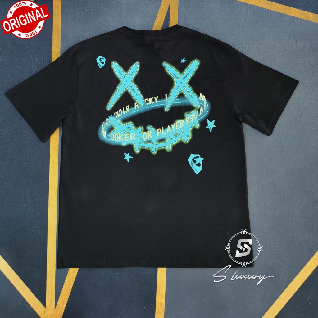 RICKY IS CLOWN FLUORESCENT SMILE TEE (OVERSIZE) | Shopee Malaysia