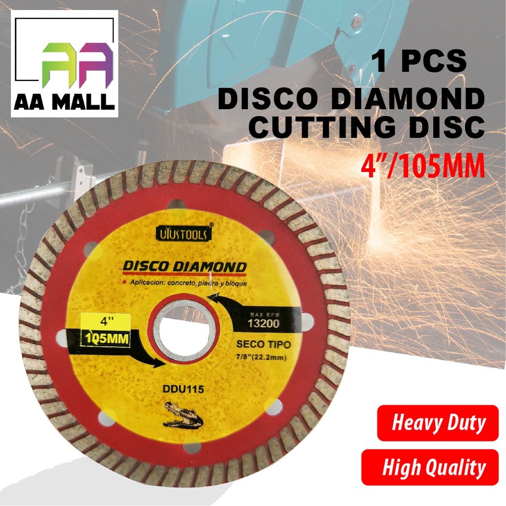 MCPRO 4"/105MM DICSO TURBO DIAMOND CUT DISC CUTTING MOSAIC TILES for Angle Grinder | Shopee Malaysia