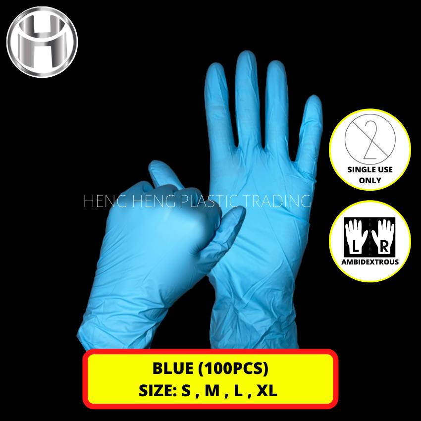 sarung tangan hitam/ GLOVE RUBBER / SARUNG TANGAN GETAH / NITRILE ...
