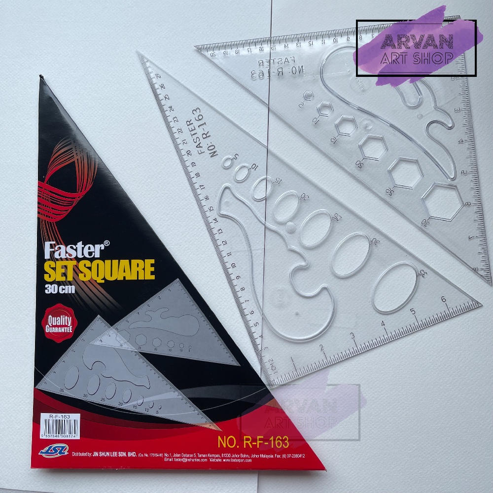 Faster Set Square - 30cm (1set) | Shopee Malaysia
