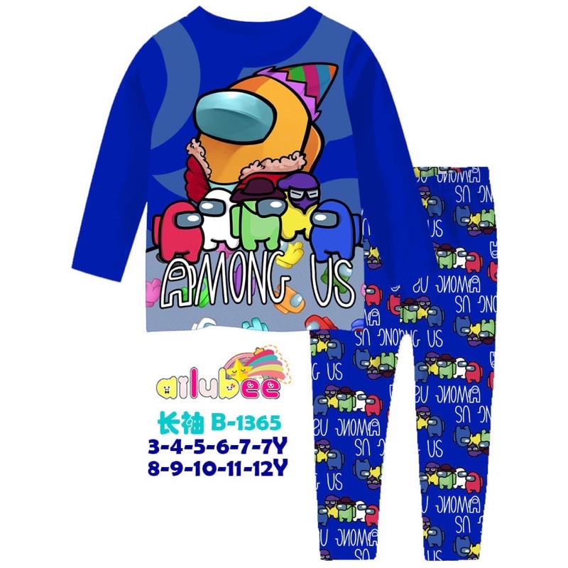 PRE ORDER🔥 Ailubee Among Us Pajamas B1365 | Shopee Malaysia