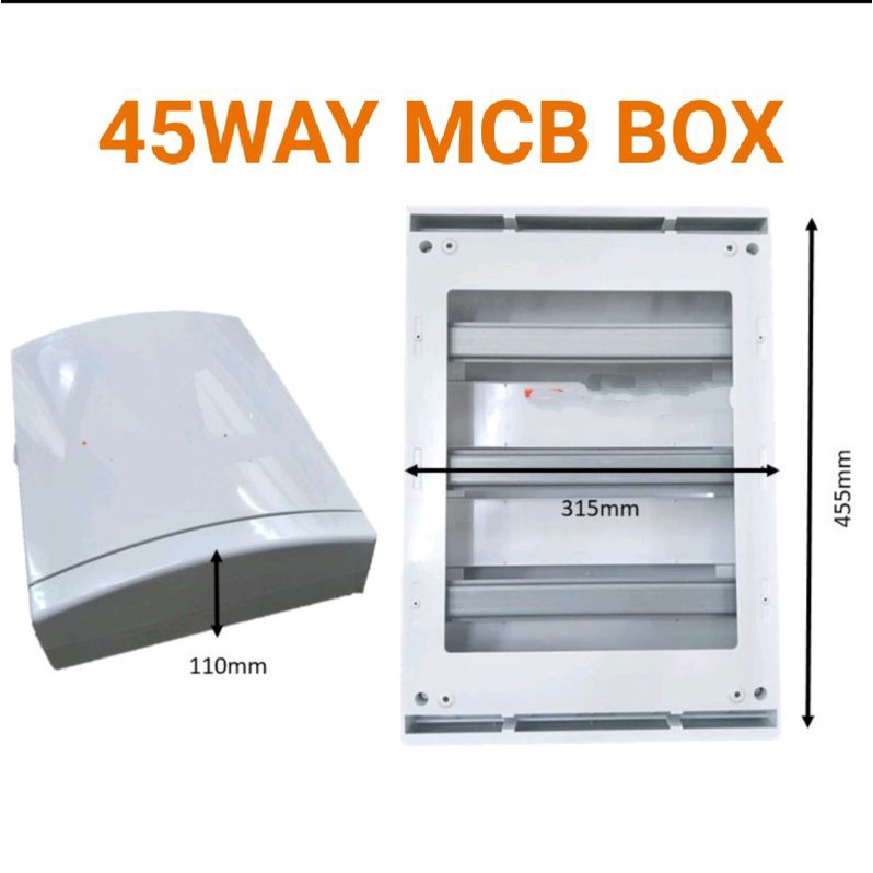 DLX/EPI 45WAY PVC MCB BOX/ CONSUMER MCB BOX/ MCB DISTRIBUTION BOX ...