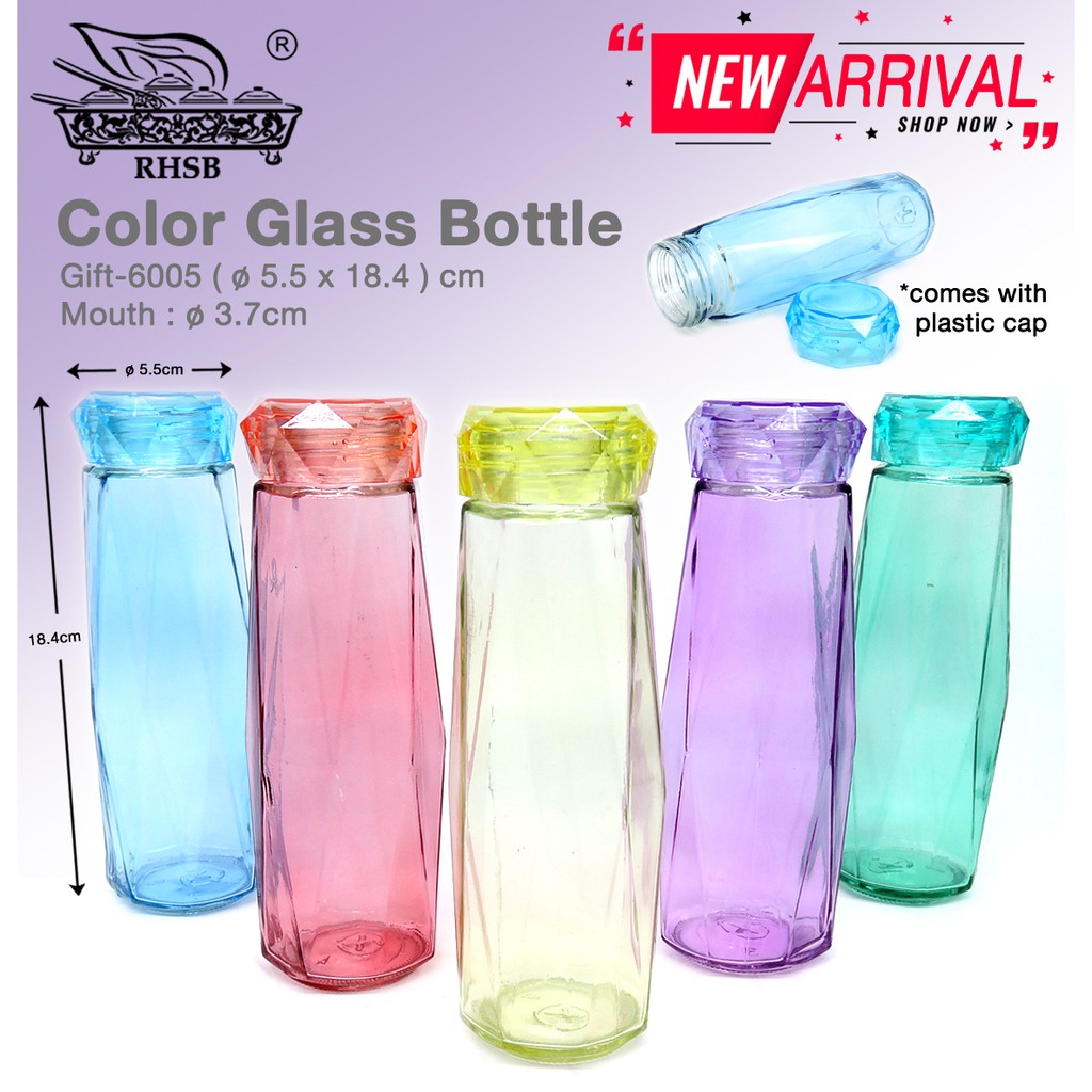 1pcs 🎉🎉 NEW 🎉🎉 BOTOL KACA 350ml / GLASS BOTTLE SEALED HEAT / DOORGIFT ...