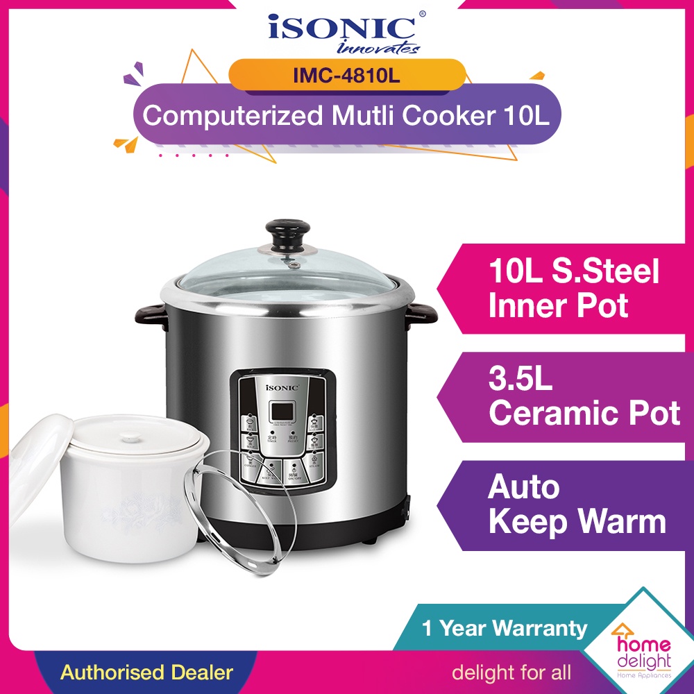 Isonic Multi Function Cooker 10L [ IMC-4810L / IMC4810L ] | Shopee Malaysia