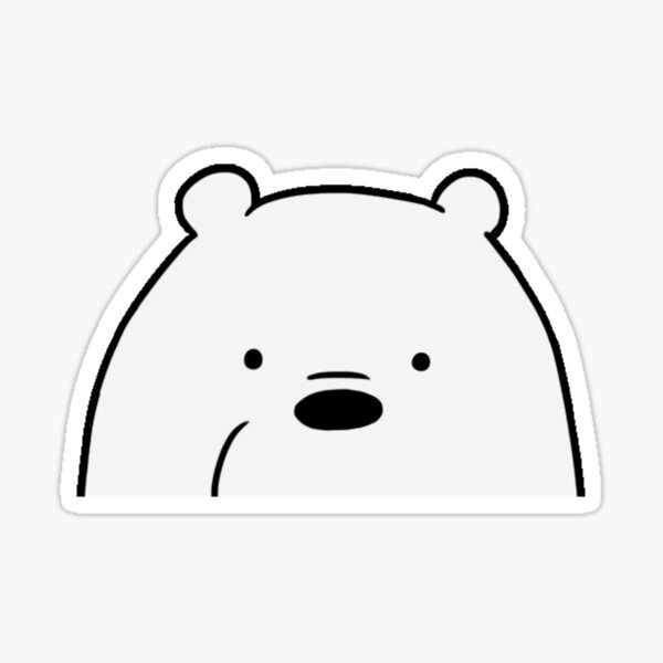 Ice Bear Peeker Sticker | Shopee Malaysia