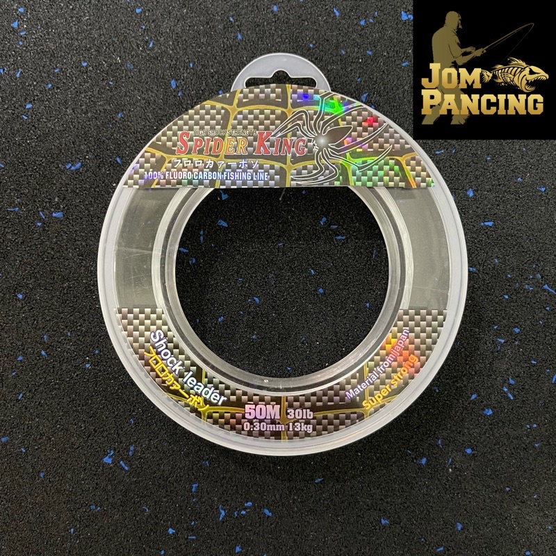 【Jom Pancing】Spider King 💯%Fluorocarbon Fishing Leader,Perambut Pancing ...