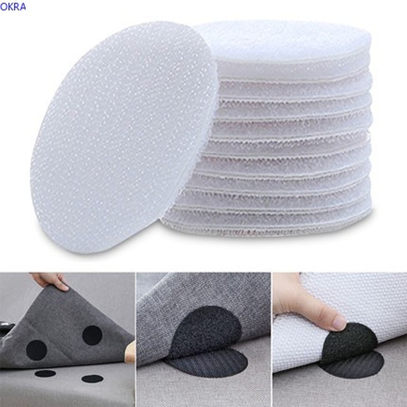 Double-sided Non-slip Velcro Sheet/Sofa Cover Fixing Sticker Seamless ...
