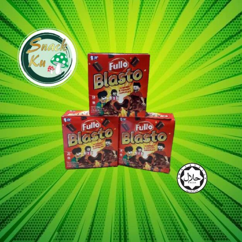 [HALAL] Fullo Blasto Caramel Crunchy Chocolate Stick | Shopee Malaysia