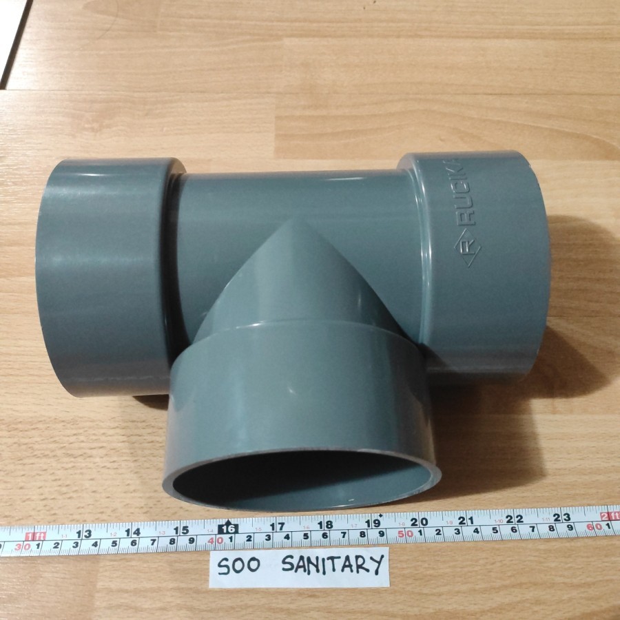 Tee D 4" Inch Rucika PVC - Plain Pipe T | Shopee Malaysia