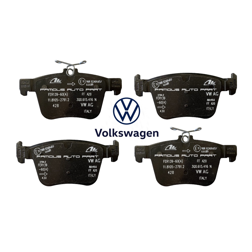 REAR BRAKE PAD FOR VOLKSWAGEN PASSAT B8 TIGUAN (2018) (3Q0698451J ...