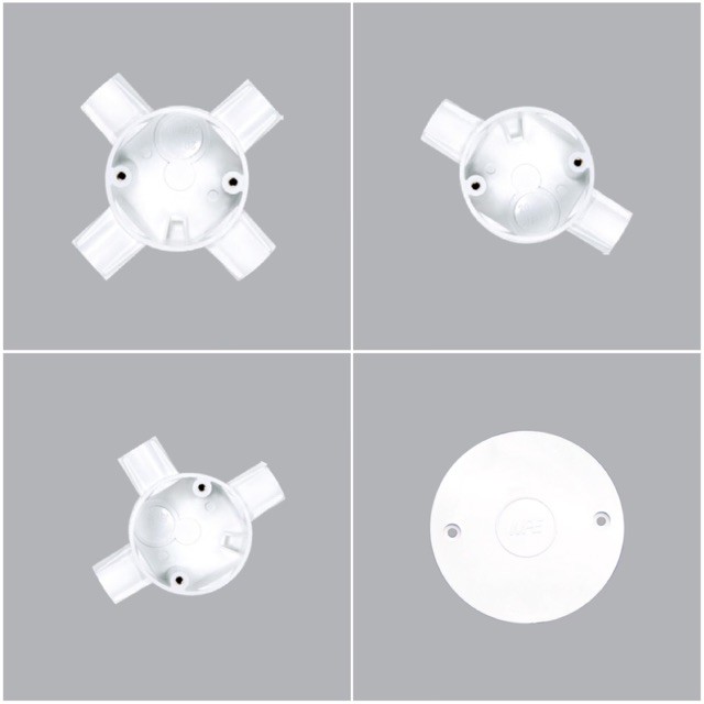 Wire conduit junction box 16, 20, 25 (with lid)) | Shopee Malaysia