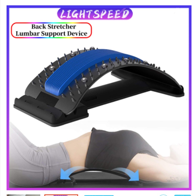 Back Stretcher,Lumbar Support Device Adjustable Pain Relief Back ...