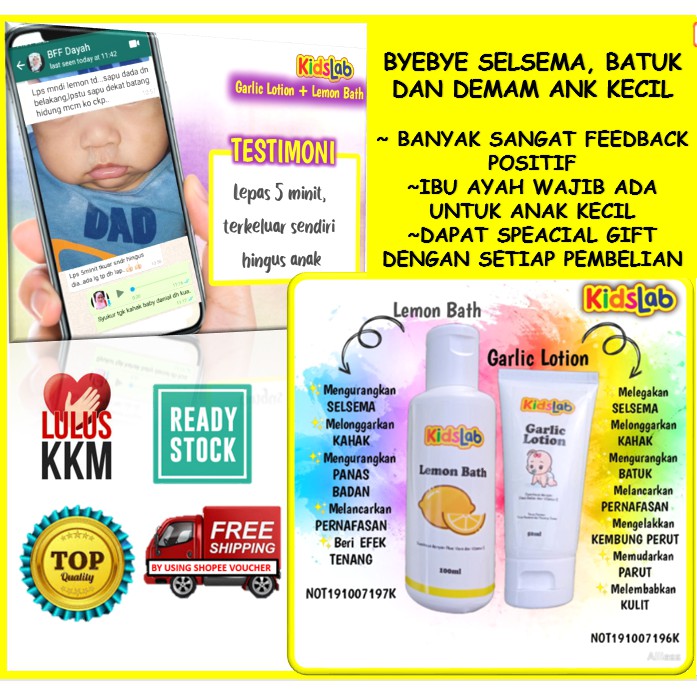 🔥FAST SELLING🔥 KRIM BAWANG PUTIH , GARLIC LOTION , LEMON BATH , SABUN ...