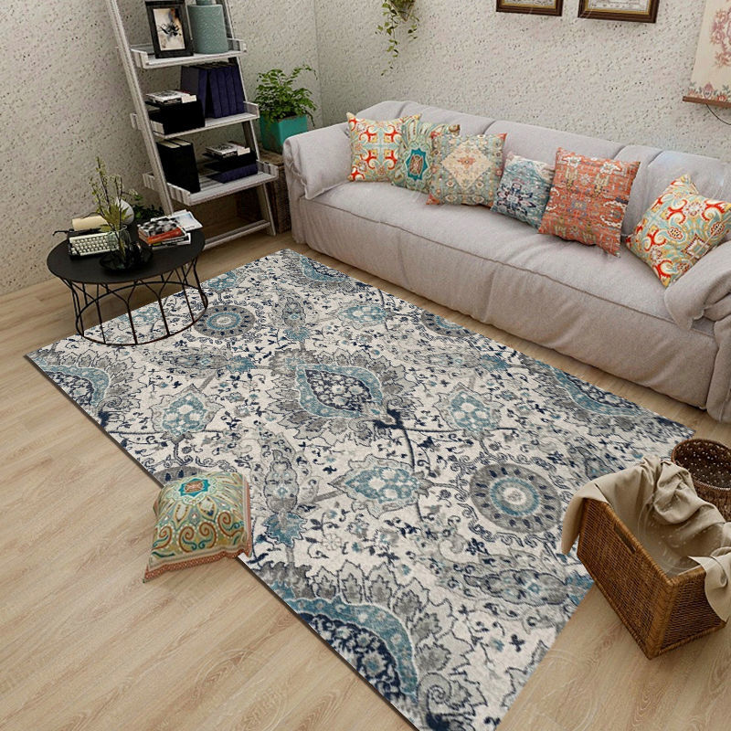 7 Styles Retro carpet European national style carpet crystal velvet rug ...