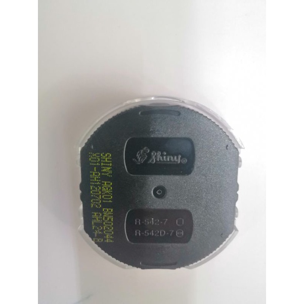 Shiny Self Inking Stamp Pad R-542D-7 (Black/Red) & (Blue/Red) | Shopee ...