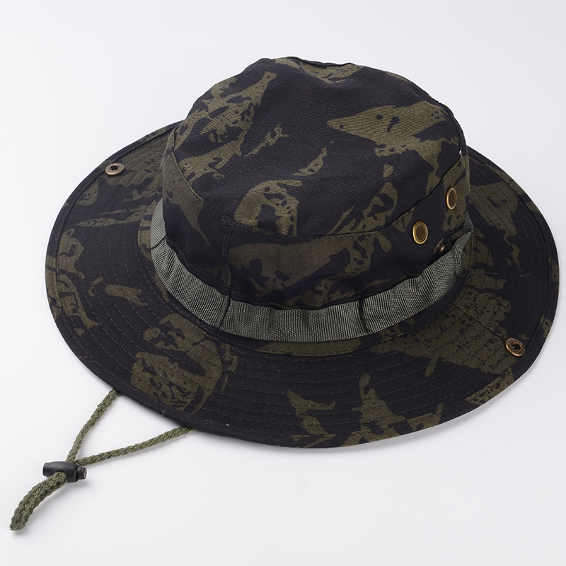 Topi Rimba Topi Askar Topi Kerja Kebun Matahari Topi Hiking Cowboy Cap ...