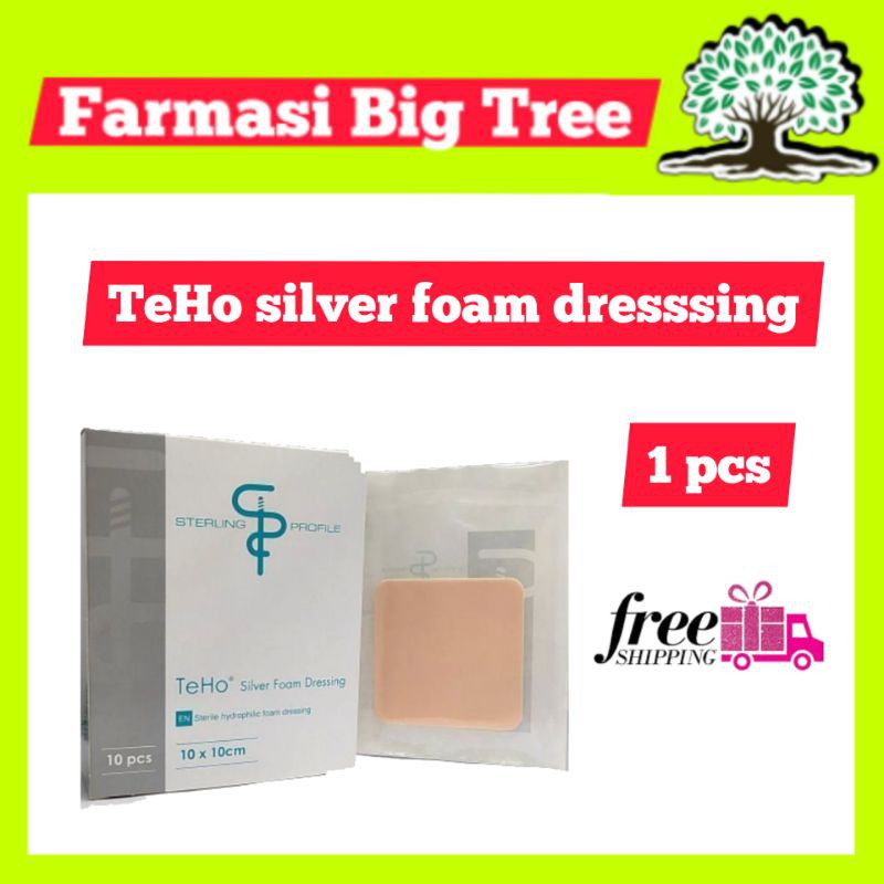 TEHO SILVER FOAM DRESSING 1PCS 10cmx10cm (1 KEPING) | Shopee Malaysia