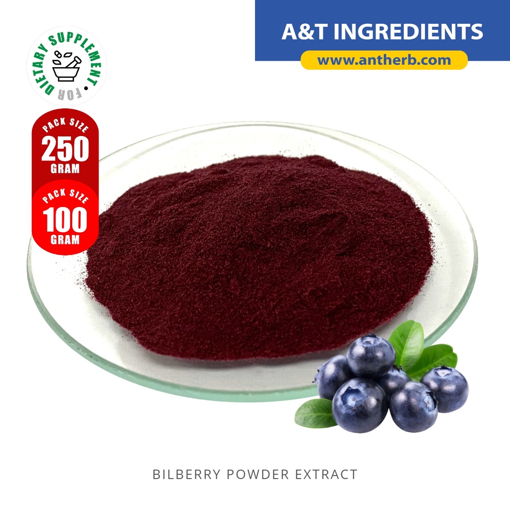 [100g/250g] Bilberry Powder Extract / Serbuk Ekstrak Bilberry - HALAL ...