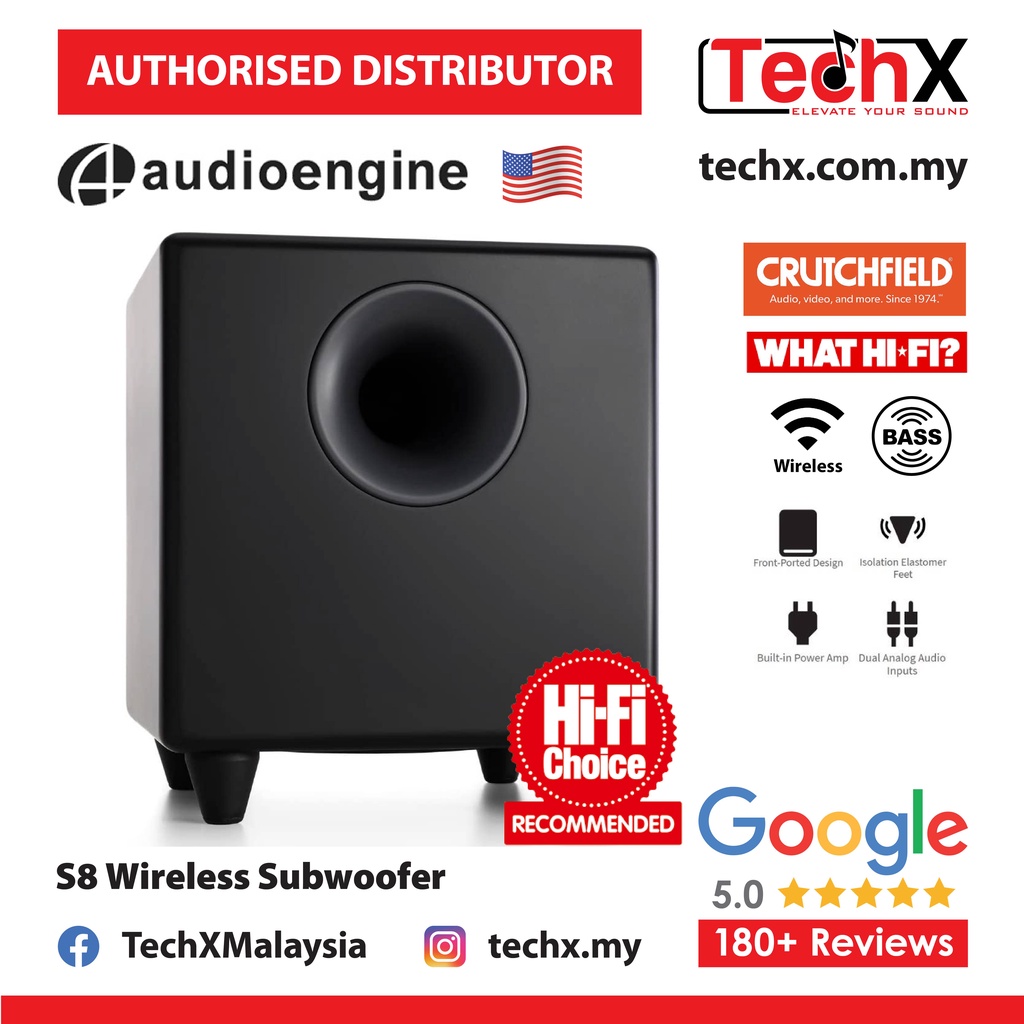 Audioengine S8 Powered Subwoofer | Shopee Malaysia