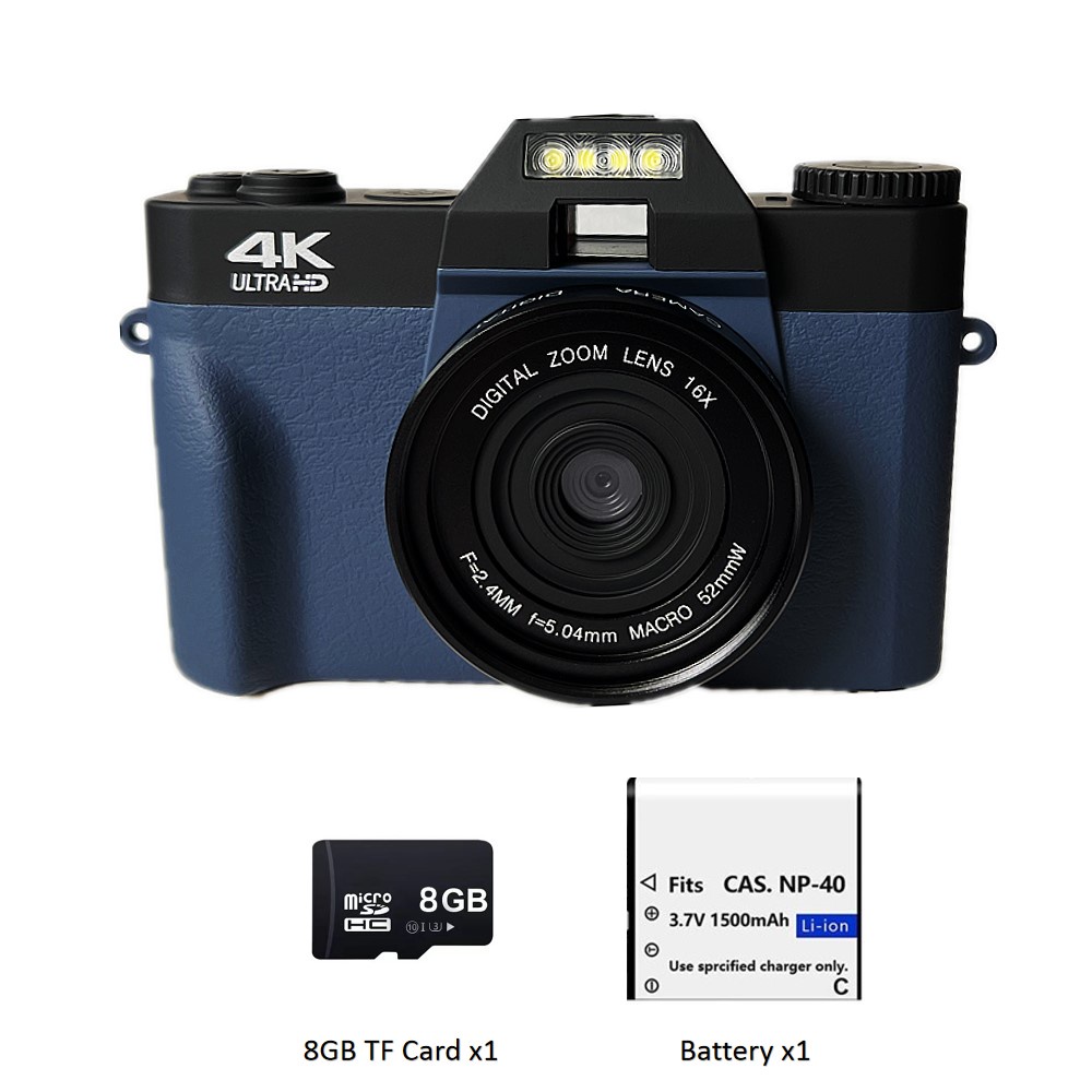 VETEK3 Digital Camera 56MP 4K DSLR Camera Autofocus Vlog Camera Retro ...