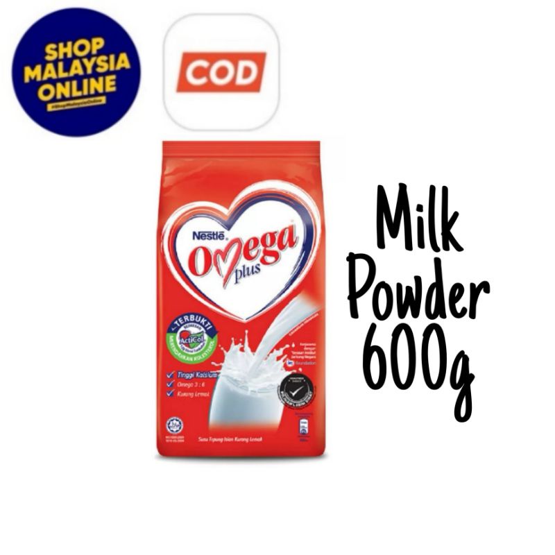 Nestle Omega Plus Milk Powder 600g | Shopee Malaysia