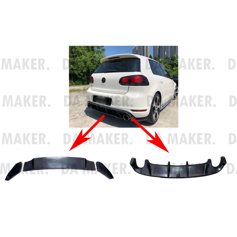 VOLKSWAGEN GOLF MK6 GTI REVOZPORT REAR DIFFUSER | Shopee Malaysia